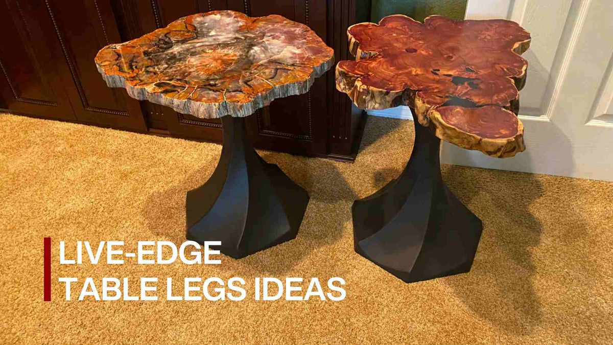 Top 10 Live Edge Table Legs Ideas | Flowyline Design
