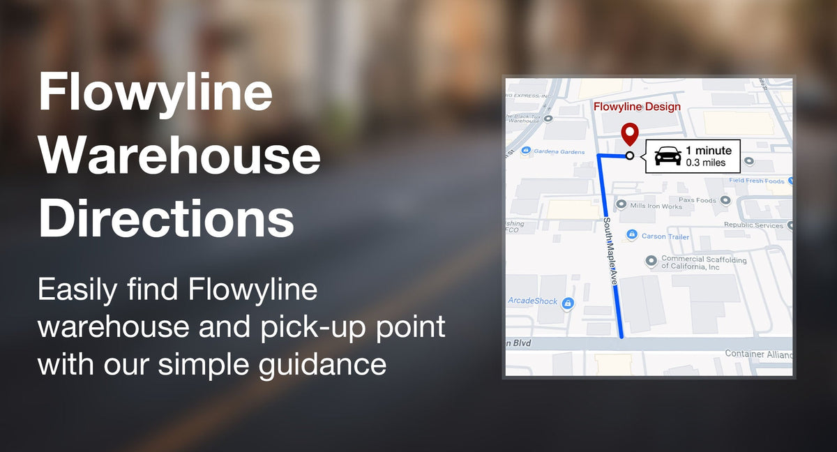 Flowyline Warehouse Directions | Flowyline Design