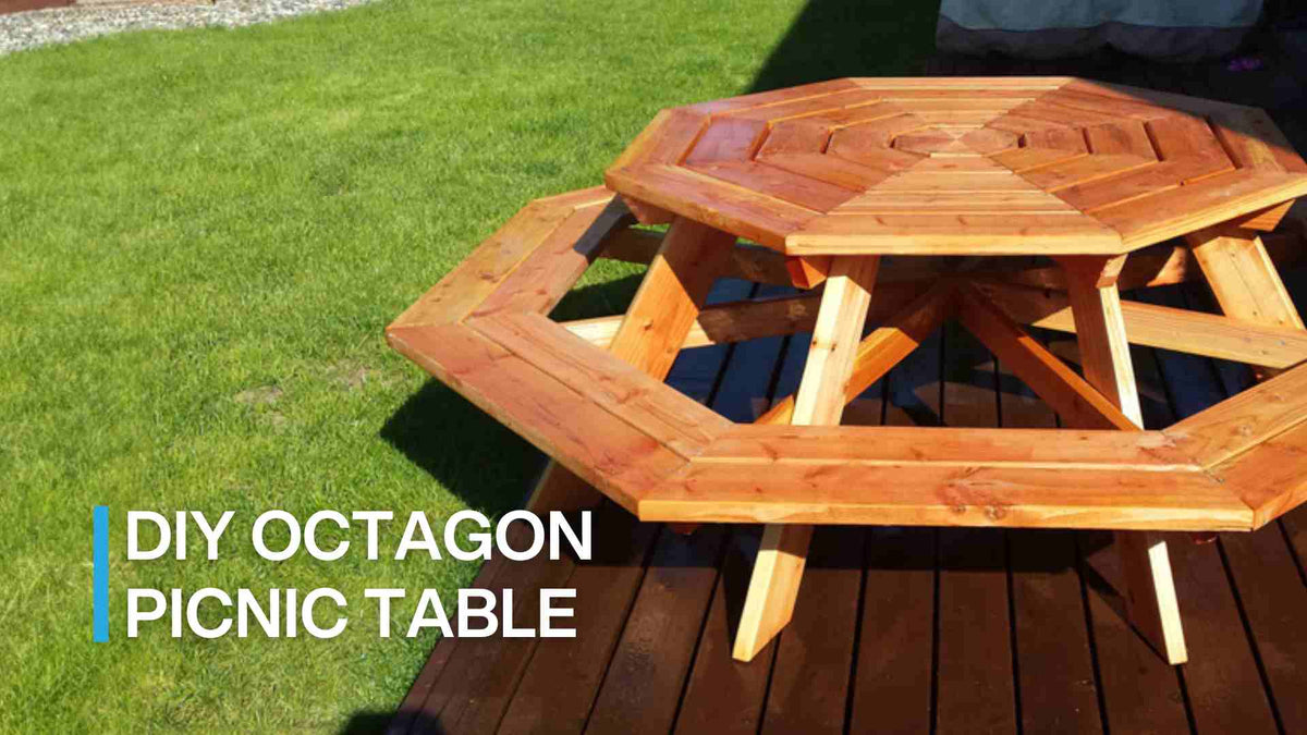 How to Build an Octagon Picnic Table: Free Detail DIY Guide | Flowyline
