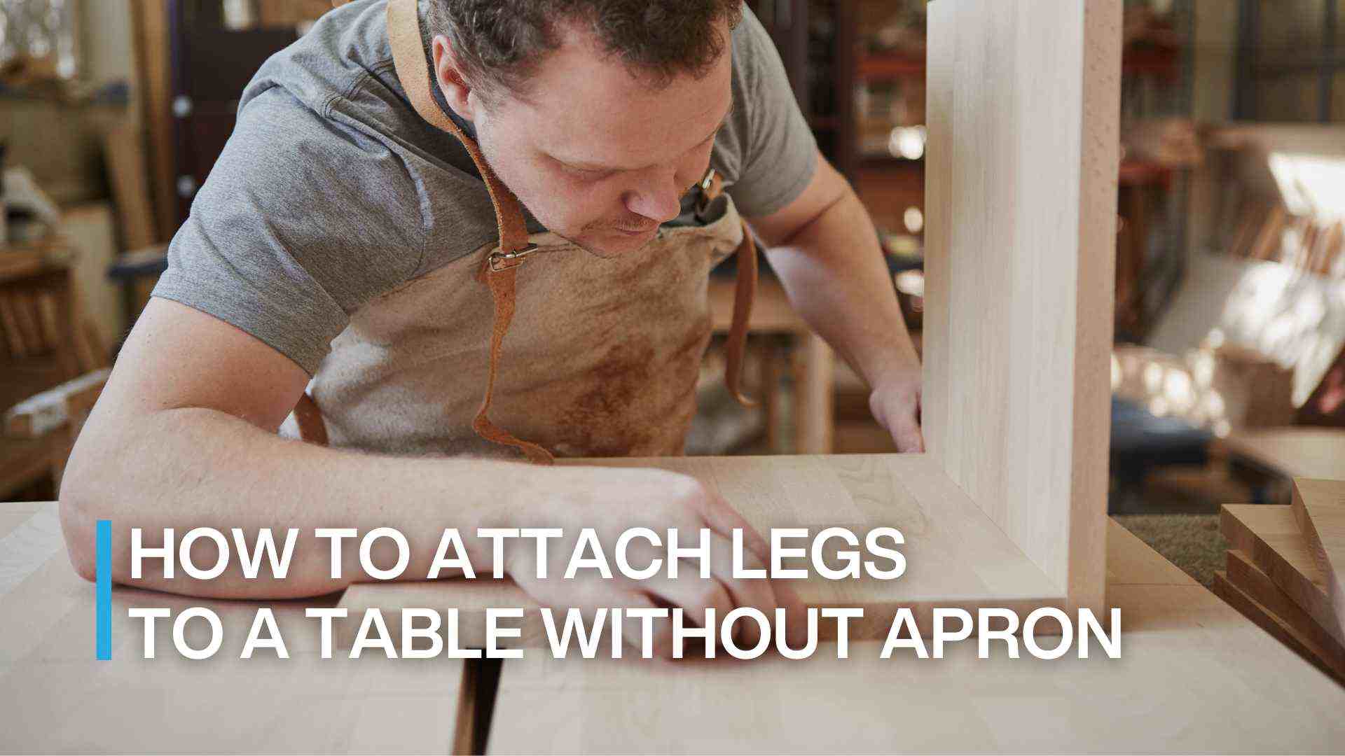 How to Attach Legs to a Table Without Apron | Flowyline Design