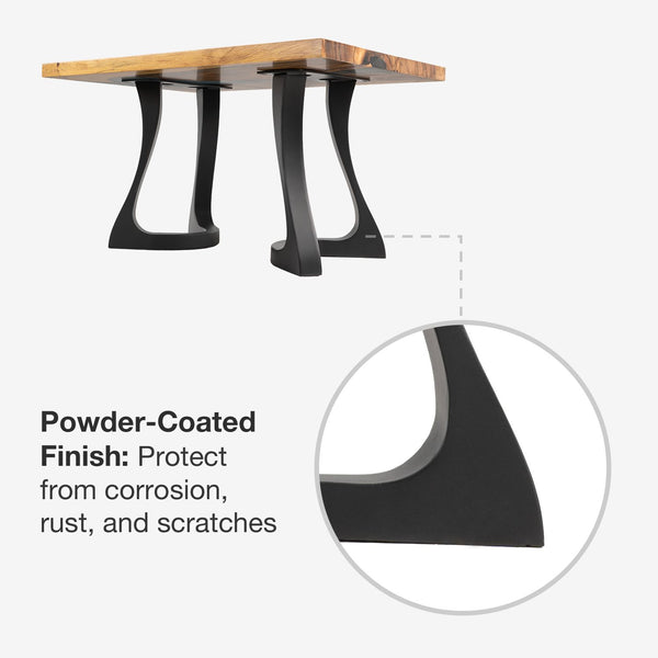 Metal Bench Legs | Shop Modern Bench Legs | Flowyline Design