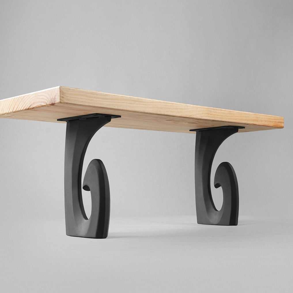 Bench Legs 124 Luma 16.5" H Mid-Century Modern Style | Flowyline Design