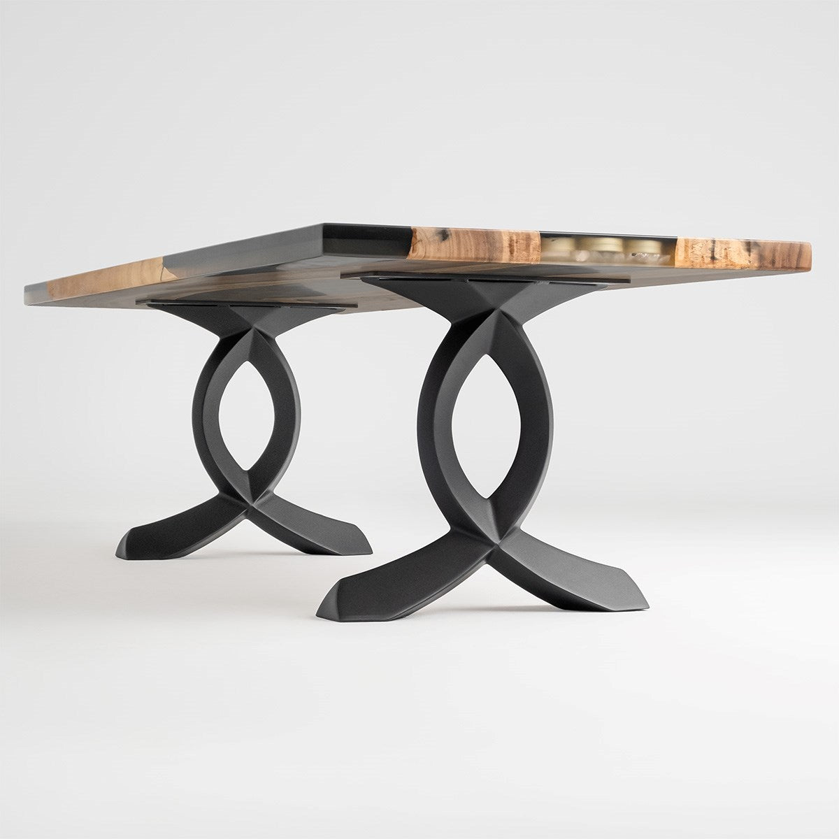 Bench Legs 108B Curva 16.2" H Minimalist Modern Style | Flowyline
