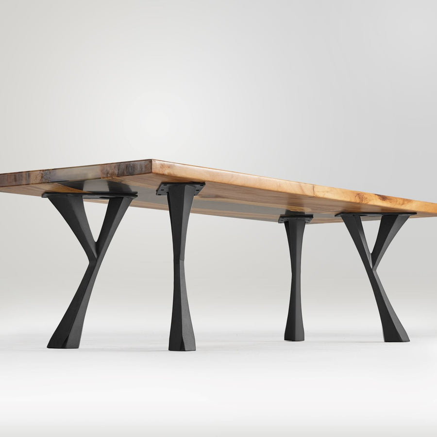 Bench Legs 115 Yami 16" H Metal Mid-Century Modern Style | Flowyline