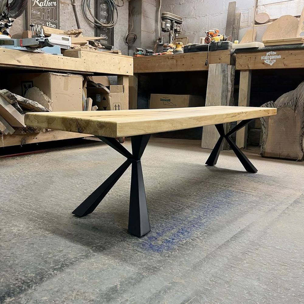 Bench Legs 125 Kheops 16H Modern Metal Furniture - Flowyline