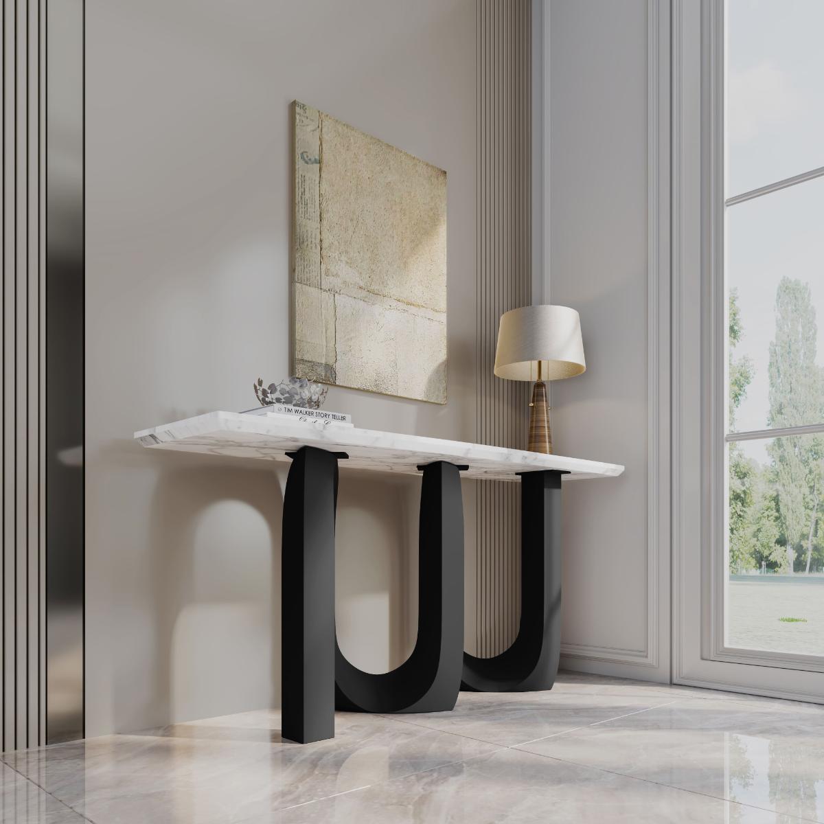 Console Table Base 320 Cora Metal Furniture | Flowyline Design