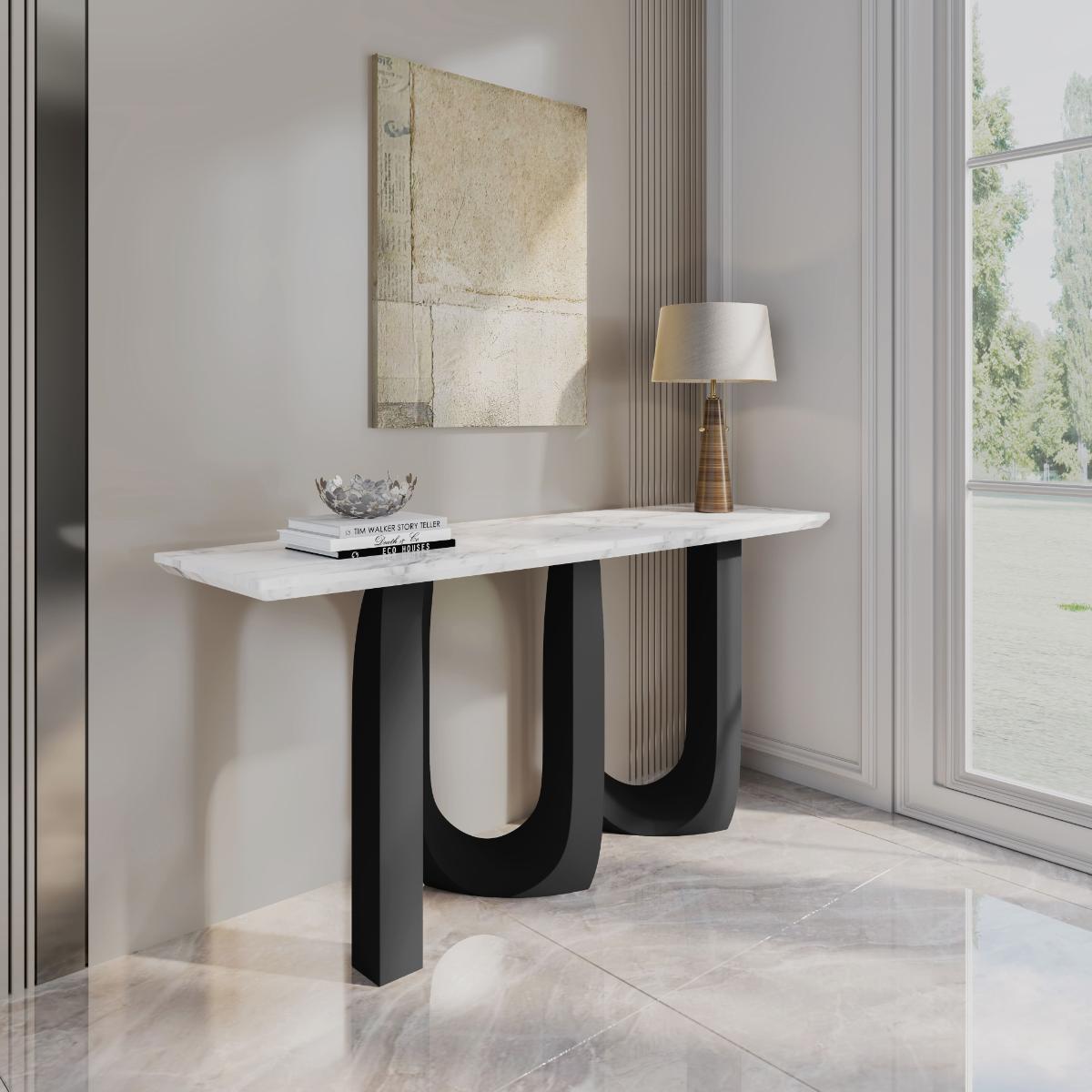 Console Table Base 320 Cora Metal Furniture | Flowyline Design