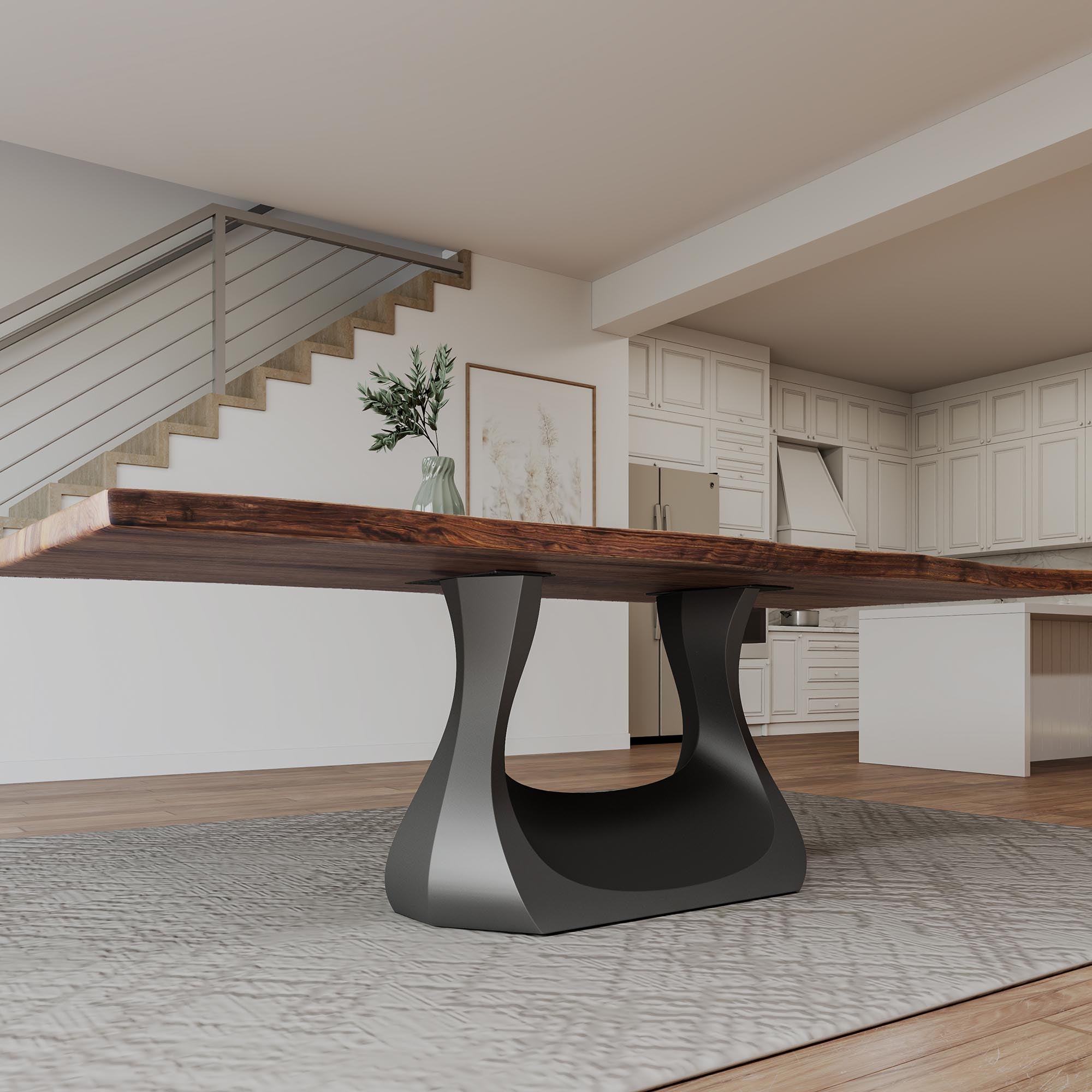 Dining Table Base 302 Uilani Metal Heavy-Duty Pedestal | Flowyline