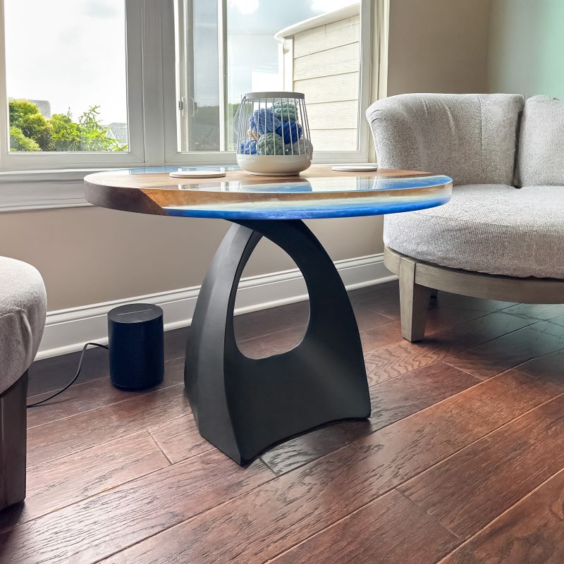 End Table Base 220 Tulipe 20H for Modern Round Tabletop | Flowyline Design