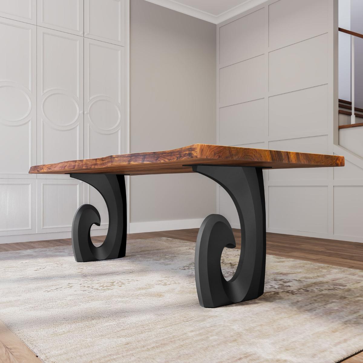 Table Legs 406 Luma 28" H Custom Metal Furniture | Flowyline Design
