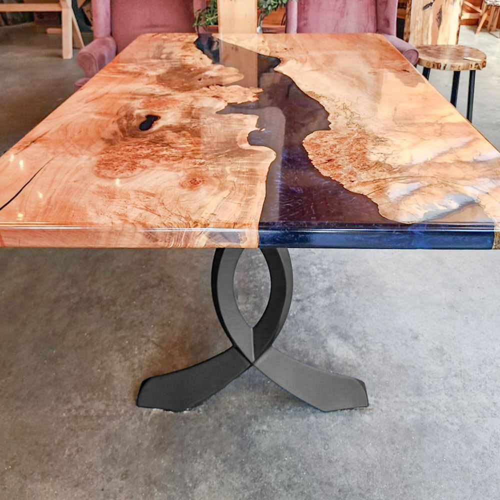 418 Curva 28 Inch Dining Table Curved Legs | Flowyline Design