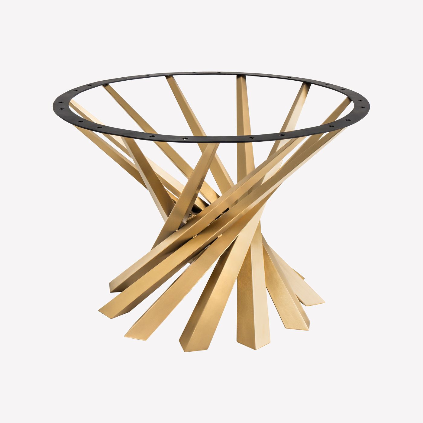 Gold Table Base 325 Filar 28H DIY Metal Legs | Flowyline Design