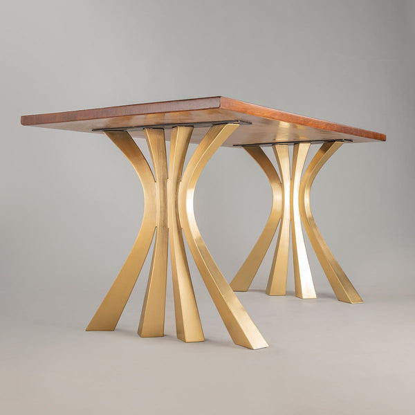 Brushed gold table legs store