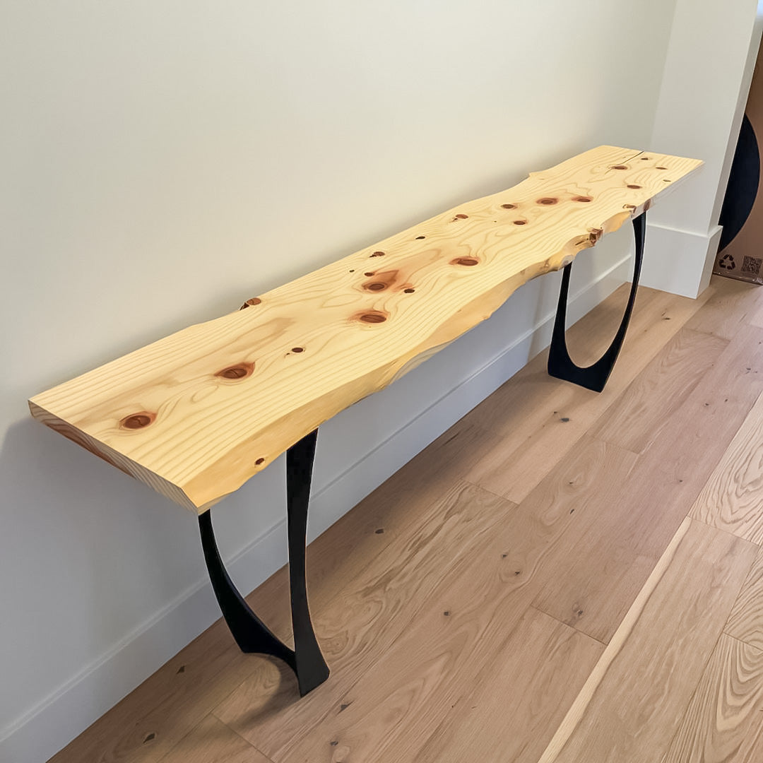 Console Table Legs Metal 211 Cleo 28H Unique Design | Flowyline Design