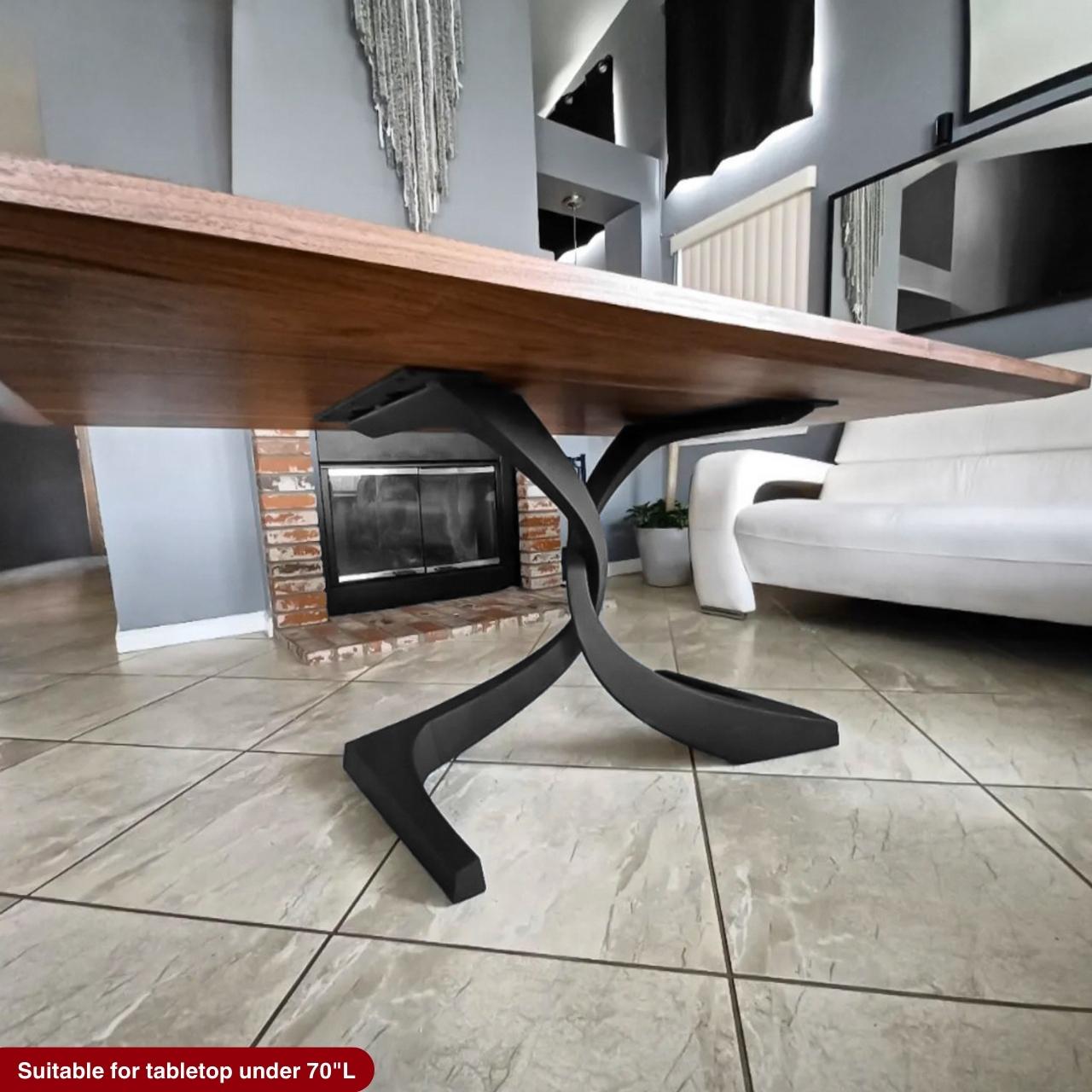 Table Base 315 Mamba 28H Large Metal Pedestals - Flowyline Design