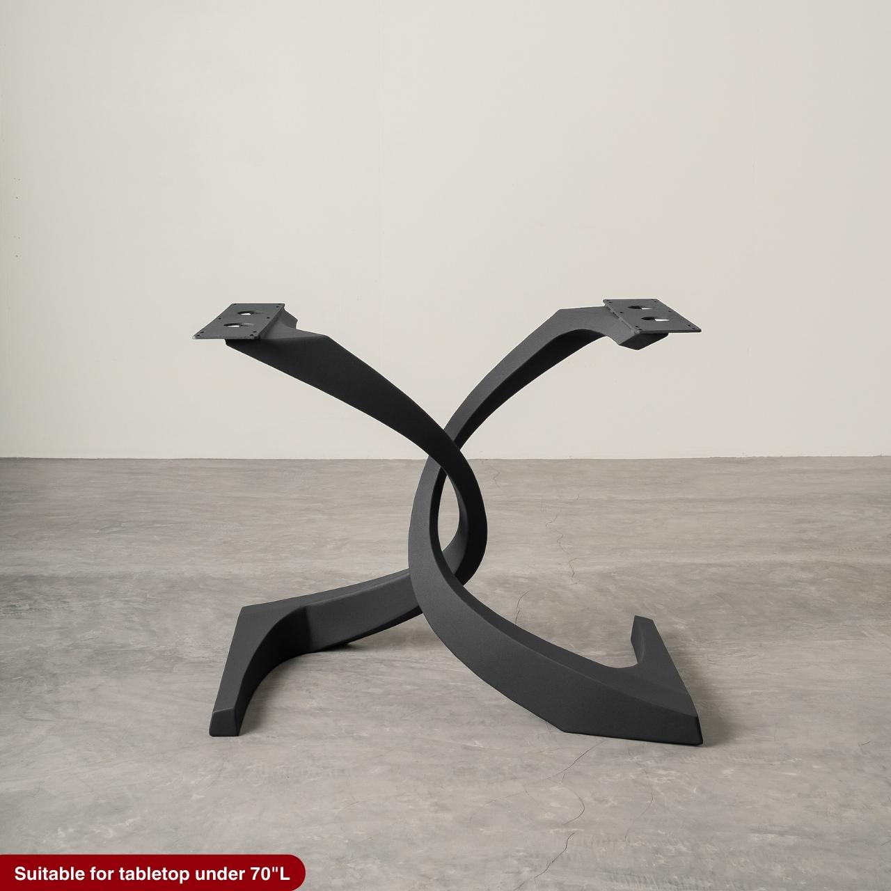 Table Base 315 Mamba 28H Large Metal Pedestals - Flowyline Design