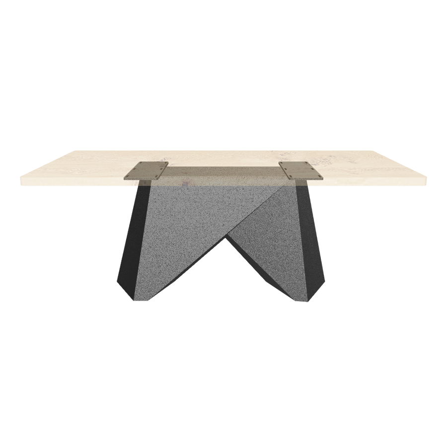 Dining Table Base 314 Solid 28" H for DIY Wood Projects | Flowyline