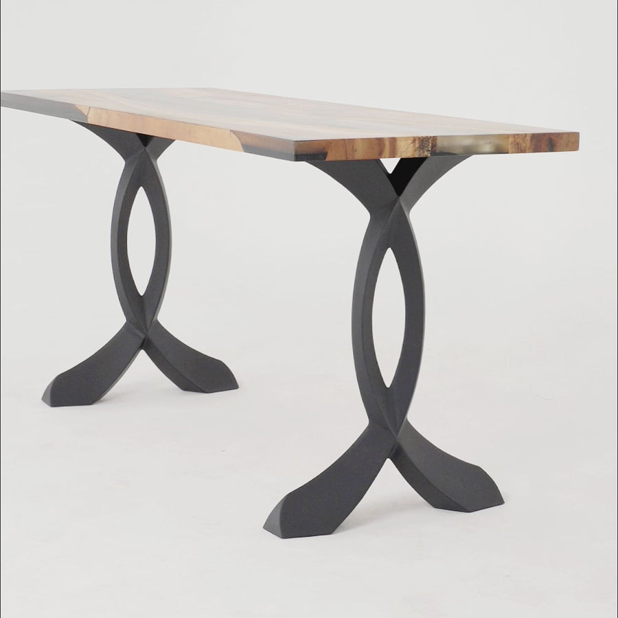 Table Legs 423 Curva 28.2" H for Dining Tables | Flowyline Design