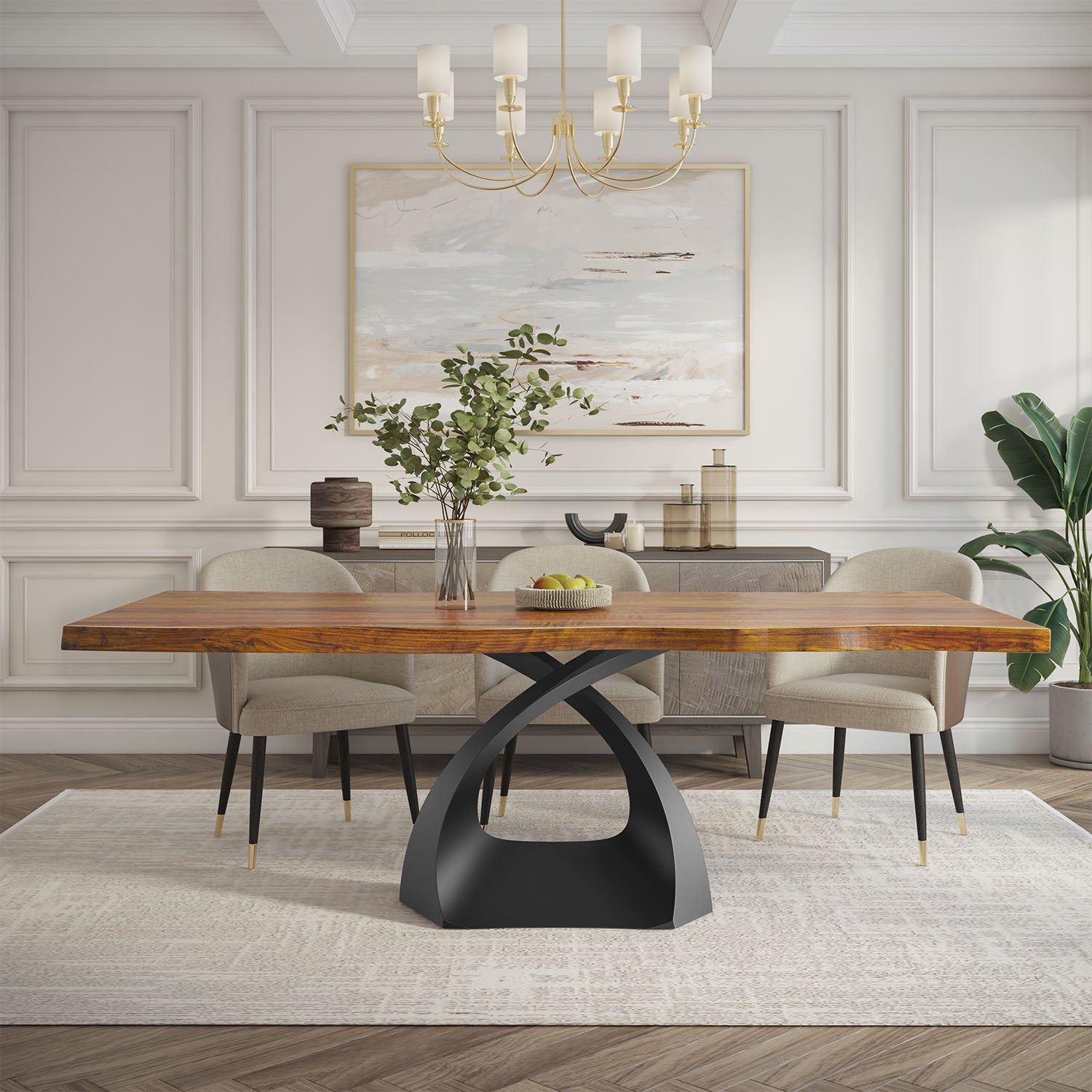 Table Base 323 Tulipe 28H for Round Tabletop - Flowyline Design