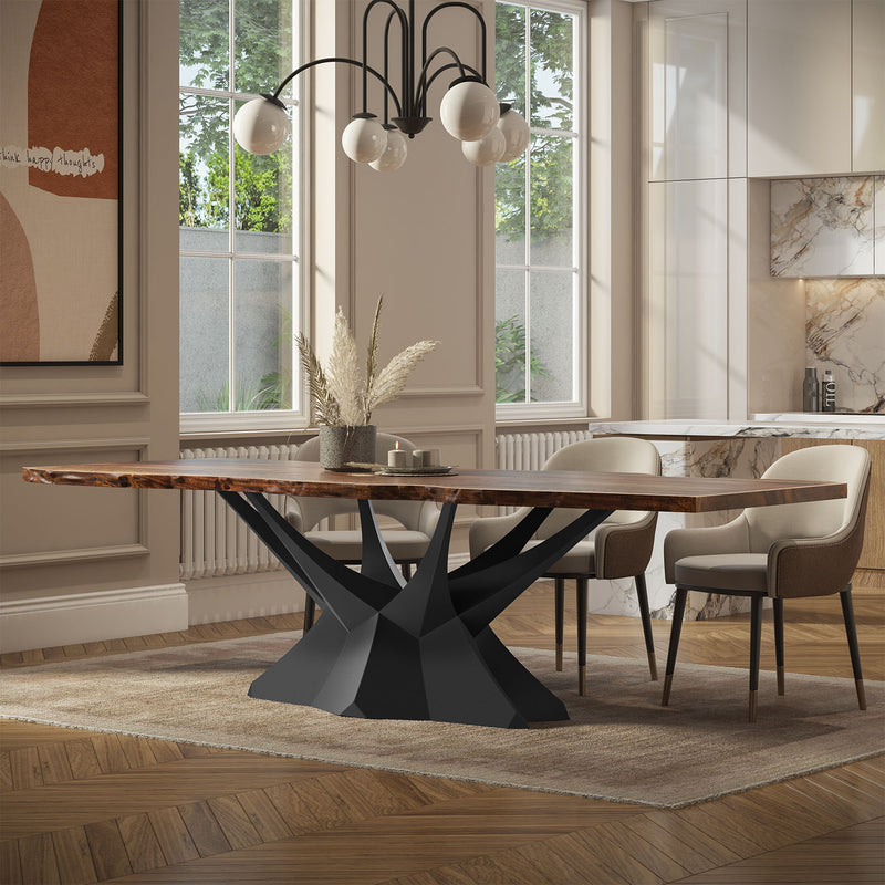 Table Base 324 Kruna 28H for Live Edge Top - Flowyline Design