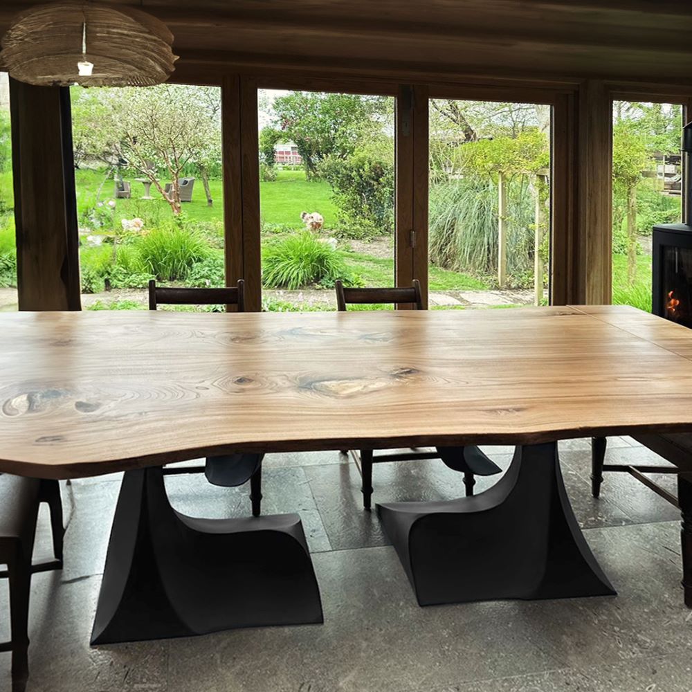 Table Base 326 Crest 28H Modern Metal Dining Furniture - Flowyline