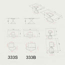 Table Base 333 Lithe 28H Metal Furniture Legs - Flowyline