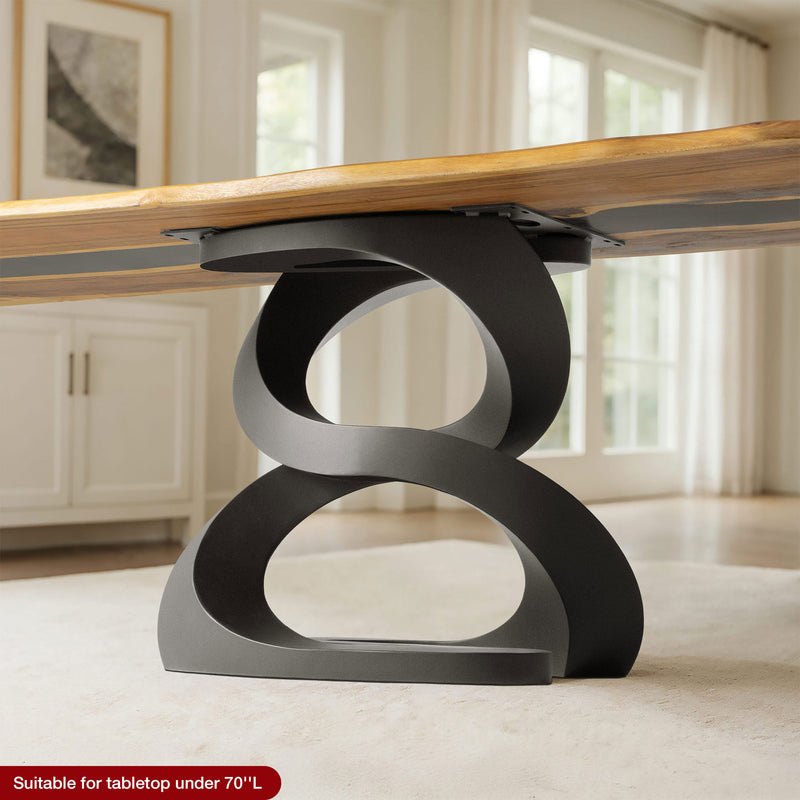 Table Base 28.4" H for Custom Dining Tables and DIY Project - 336 Onda ...
