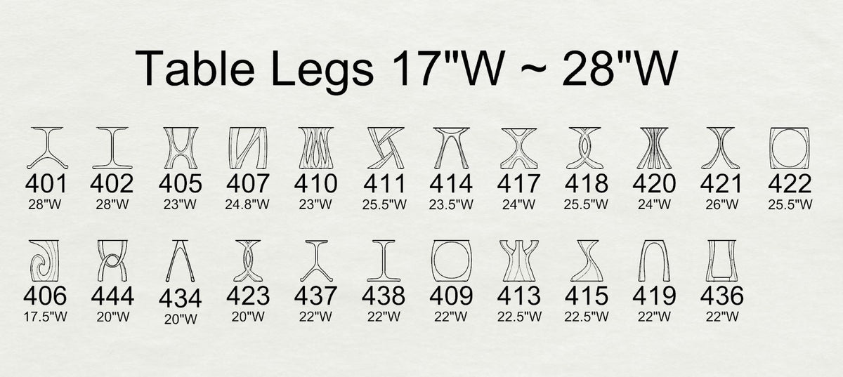 Mid Century Modern Table Legs | MCM Table Legs | Flowyline Design
