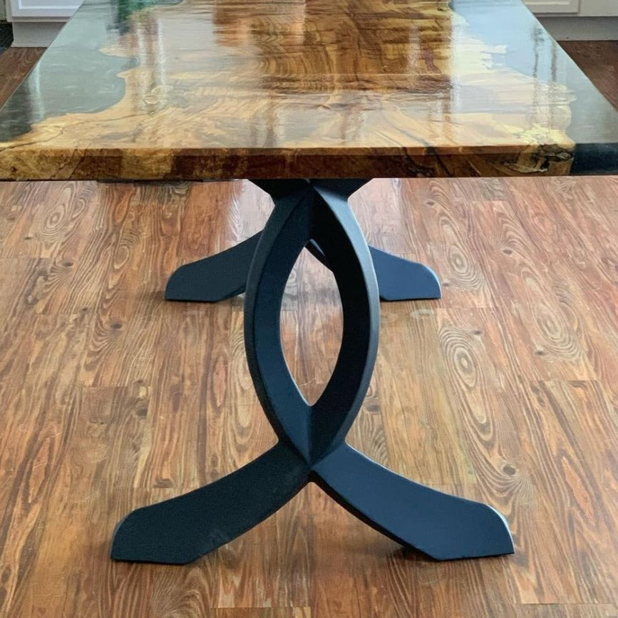 418 Curva 28 Inch Dining Table Curved Legs | Flowyline Design