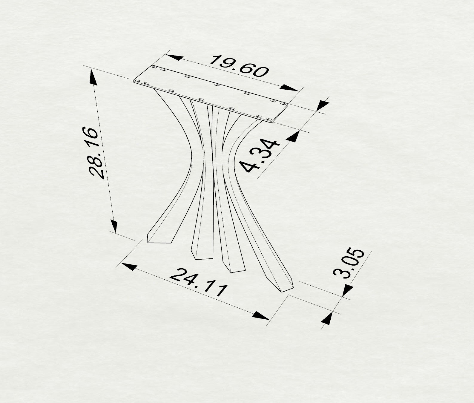 Furniture Legs 420 Akro Metal DIY Dining Table Legs - Flowyline