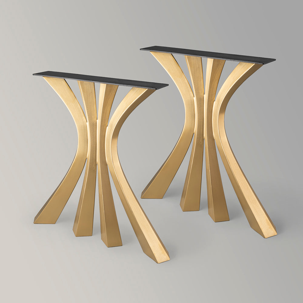 Gold Table Legs 420 Akro 28H Modern DIY Dining Furniture - Flowyline