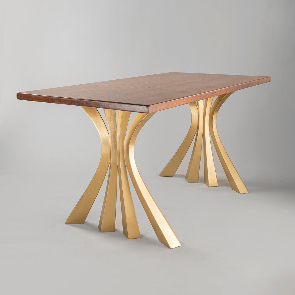 Gold Table Legs 420 Akro 28H Modern DIY Dining Furniture - Flowyline