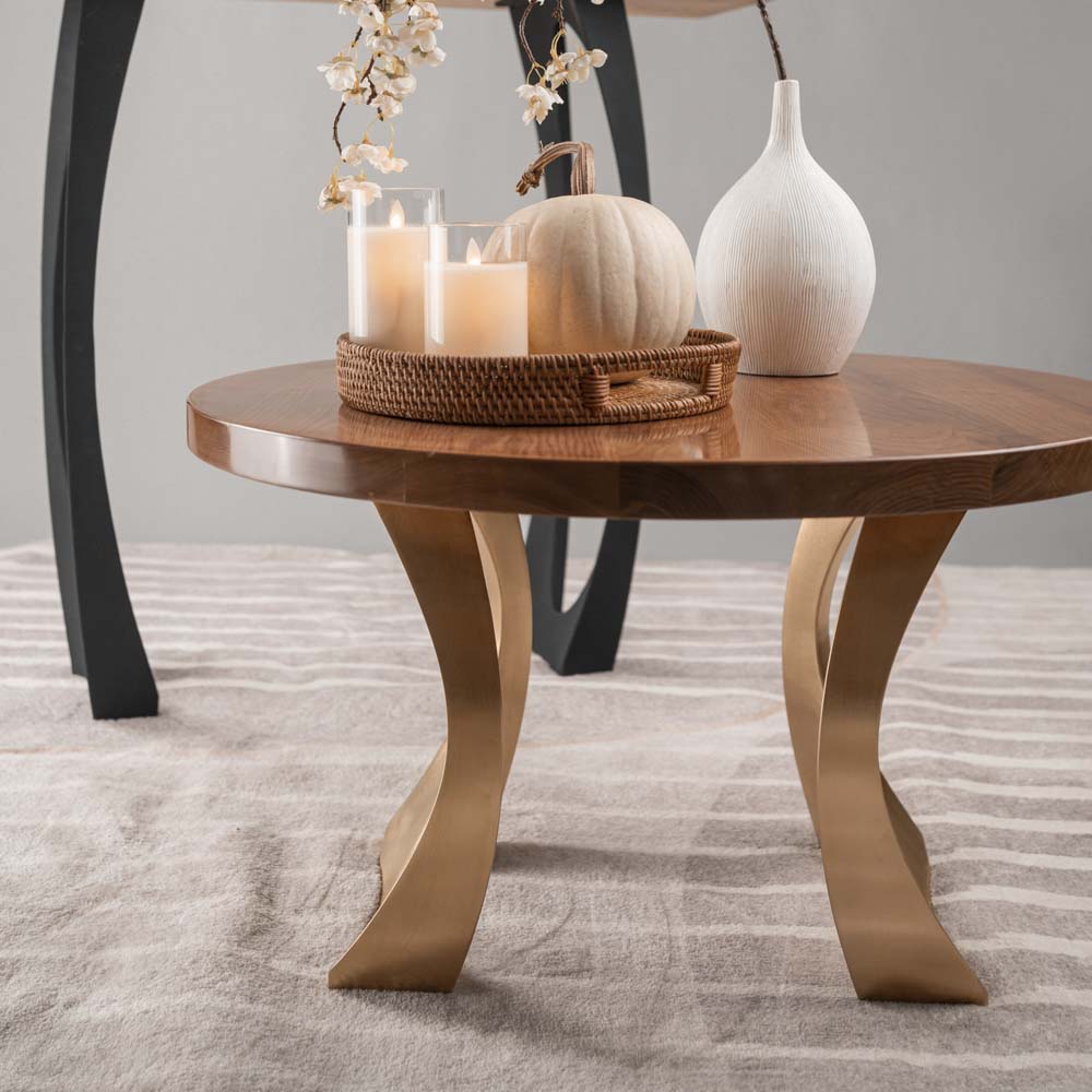 Gold Bench Legs 119 Cleo 16H Luxurious Brass Furniture - Flowyline