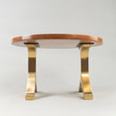 Gold Bench Legs 112 Wishbone 16H for Live Edge Tabletop