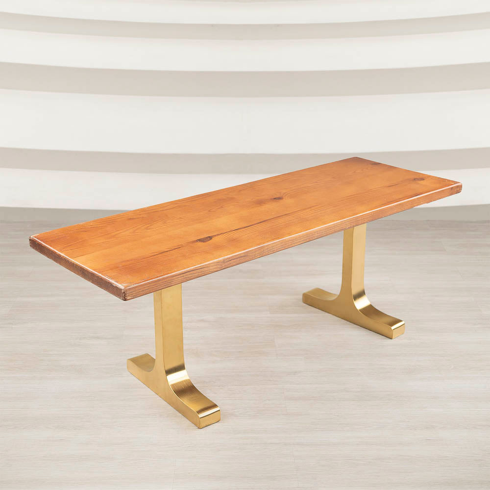 Gold Bench Legs 114 Wineglass 16H Elegance Brass Furniture - Flowyline