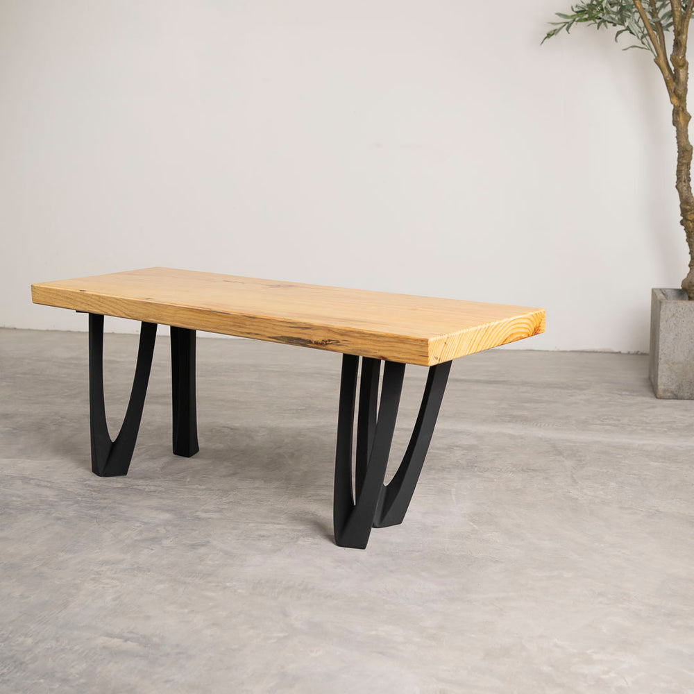 Bench Legs 123 Udo 16H Handcrafted Metal Furniture Flowyline