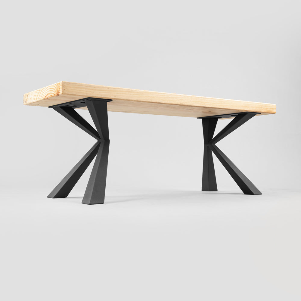 Bench Legs 125 Kheops 16H Modern Metal Furniture - Flowyline