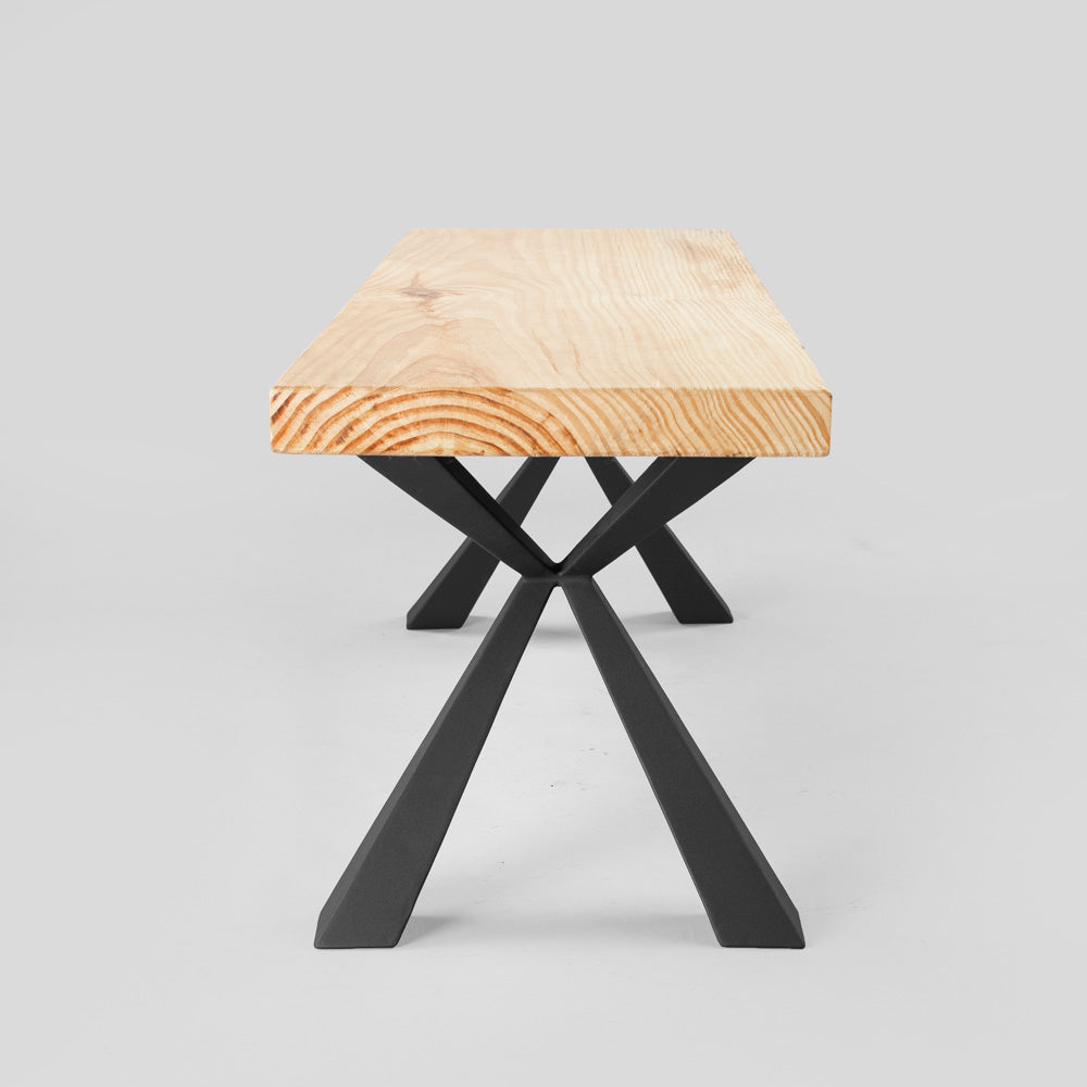 Bench Legs 125 Kheops 16H Modern Metal Furniture - Flowyline