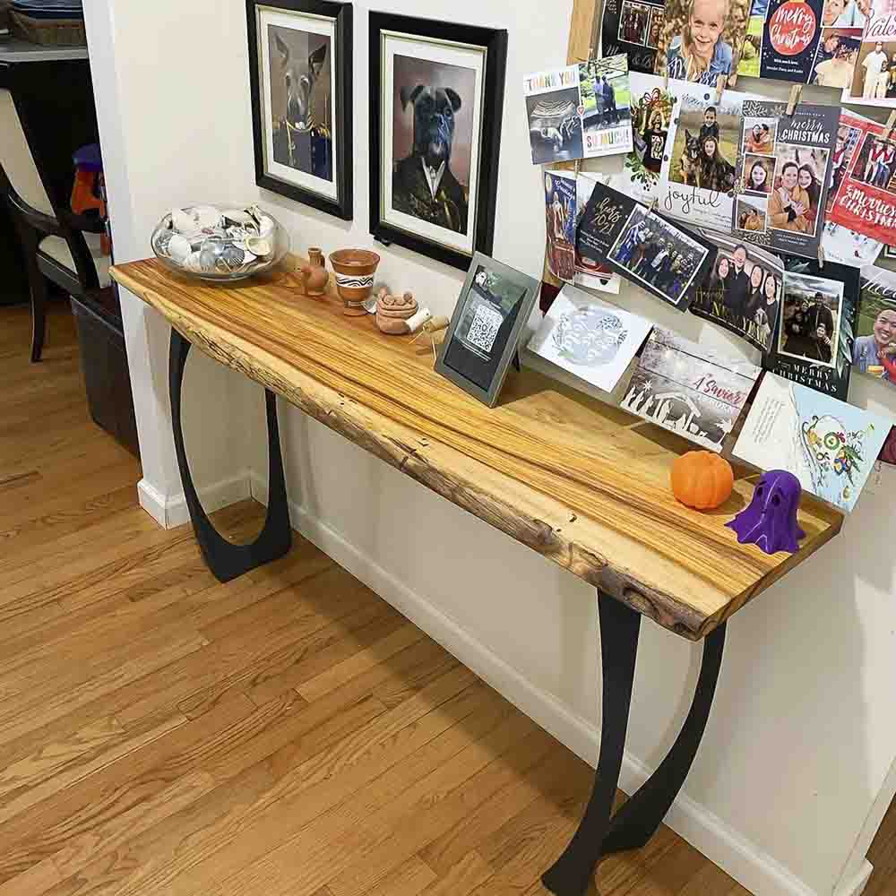 Console Table Legs Metal 211 Cleo 28H Unique Design | Flowyline Design