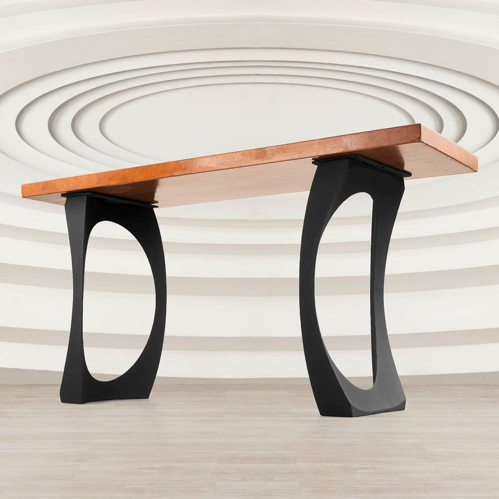 Console Table Legs 211 Cleo 28H Unique Design - Flowyline Design