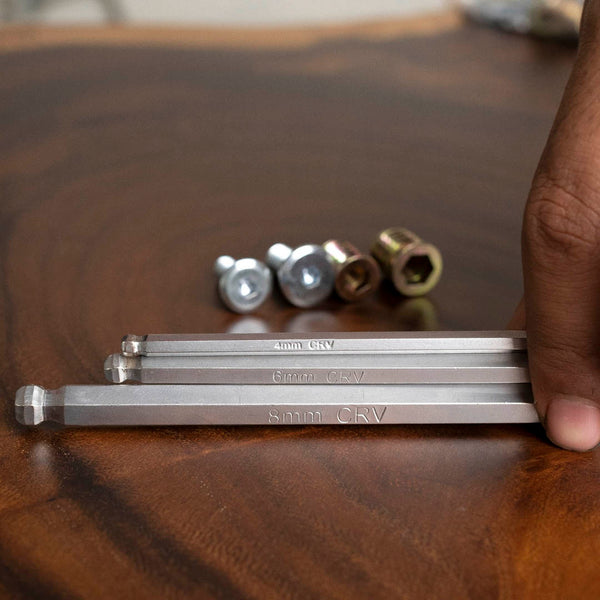 Table Legs Hardware | Threaded Insert and Bolts | Flowyline Design